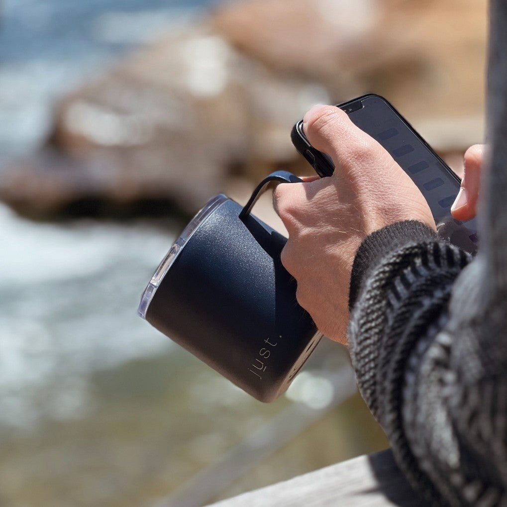 Blue Mug | Ocean Blue Insulated Coffee Mug – Just Bottle
