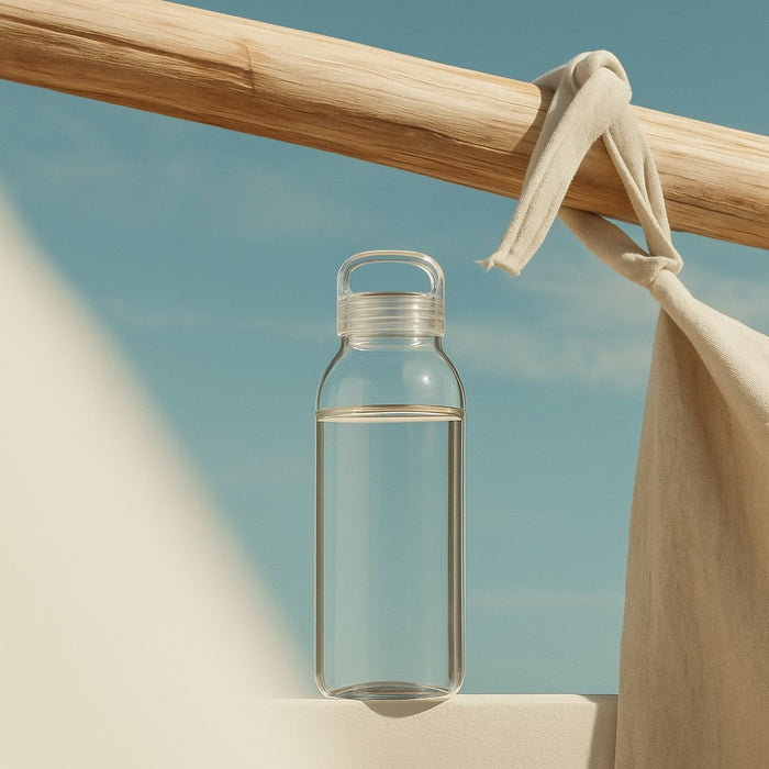 Zen Glass Bottle 500ml | Minimal Glass Water Bottle